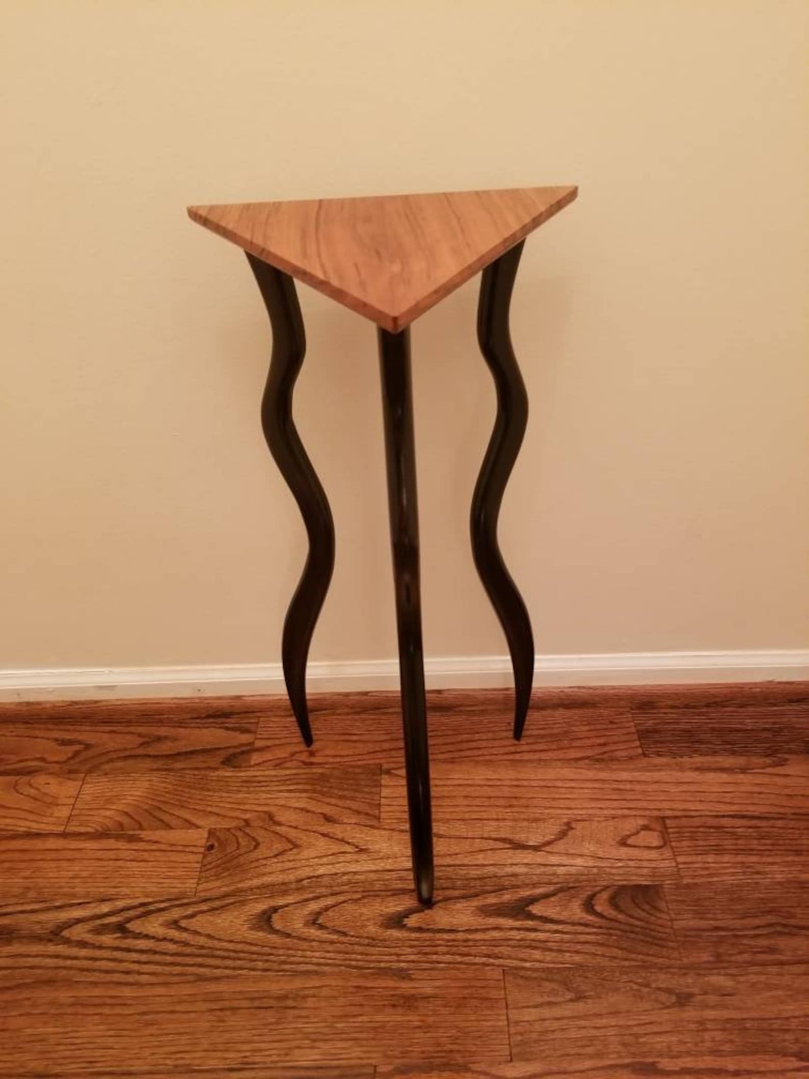 African Bongo Table. Ebonized Maple Legs and Contrasting Tops. - Etsy