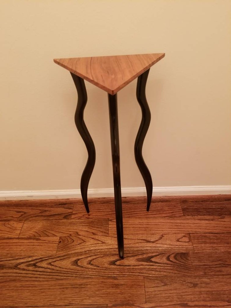 African Bongo Table. Ebonized Maple Legs and Contrasting Tops. Inspired ...