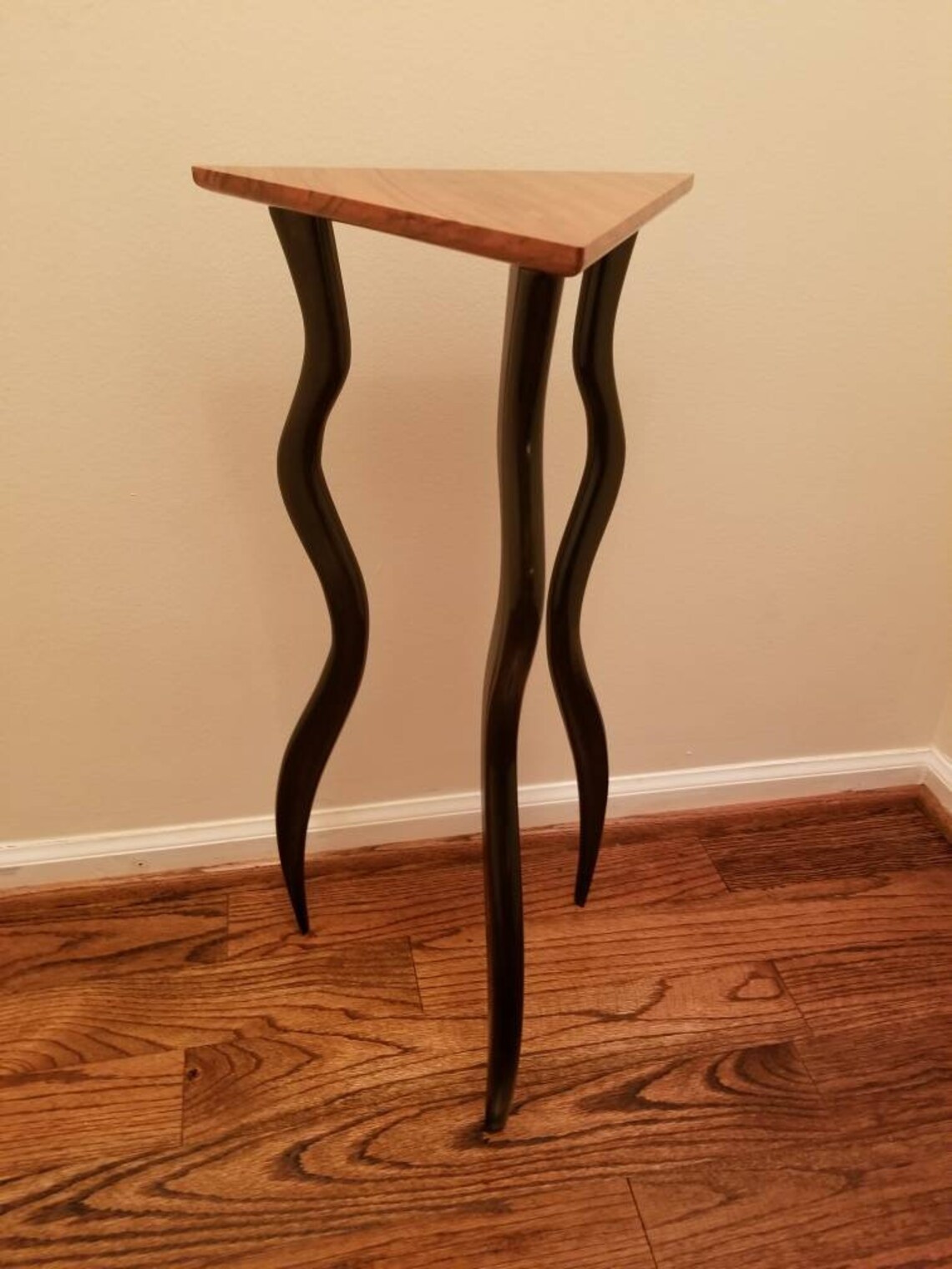 African Bongo Table. Ebonized Maple Legs and Contrasting Tops. - Etsy
