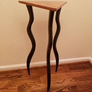 African Bongo Table. Ebonized Maple Legs and Contrasting Tops. Inspired ...