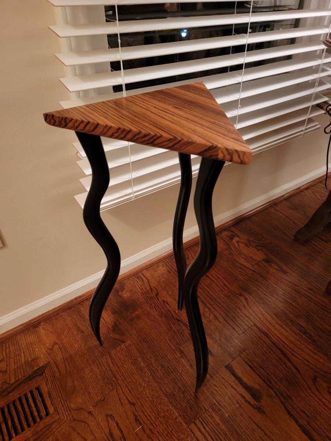 African Bongo Table. Ebonized Maple Legs and Contrasting Tops. - Etsy