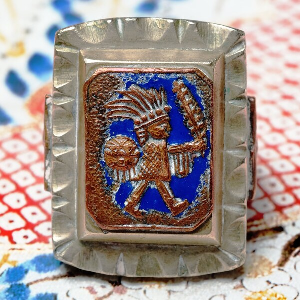 Vintage Biker Ring - Etsy