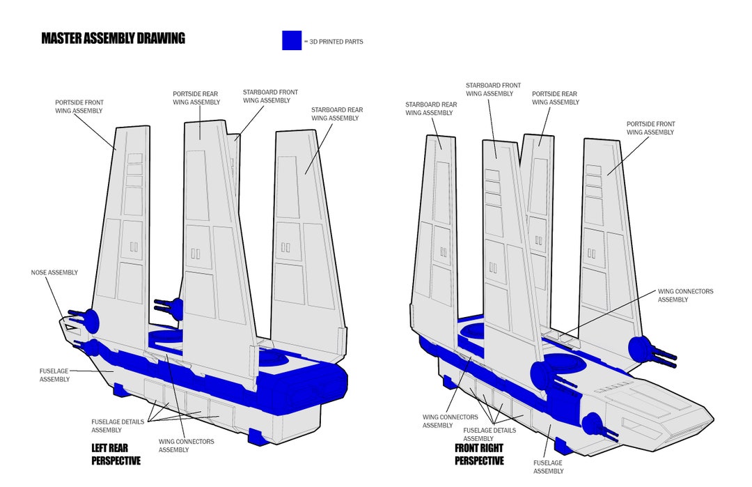 DIY Cargo Shuttle Assembly and Pattern Drawings - Etsy