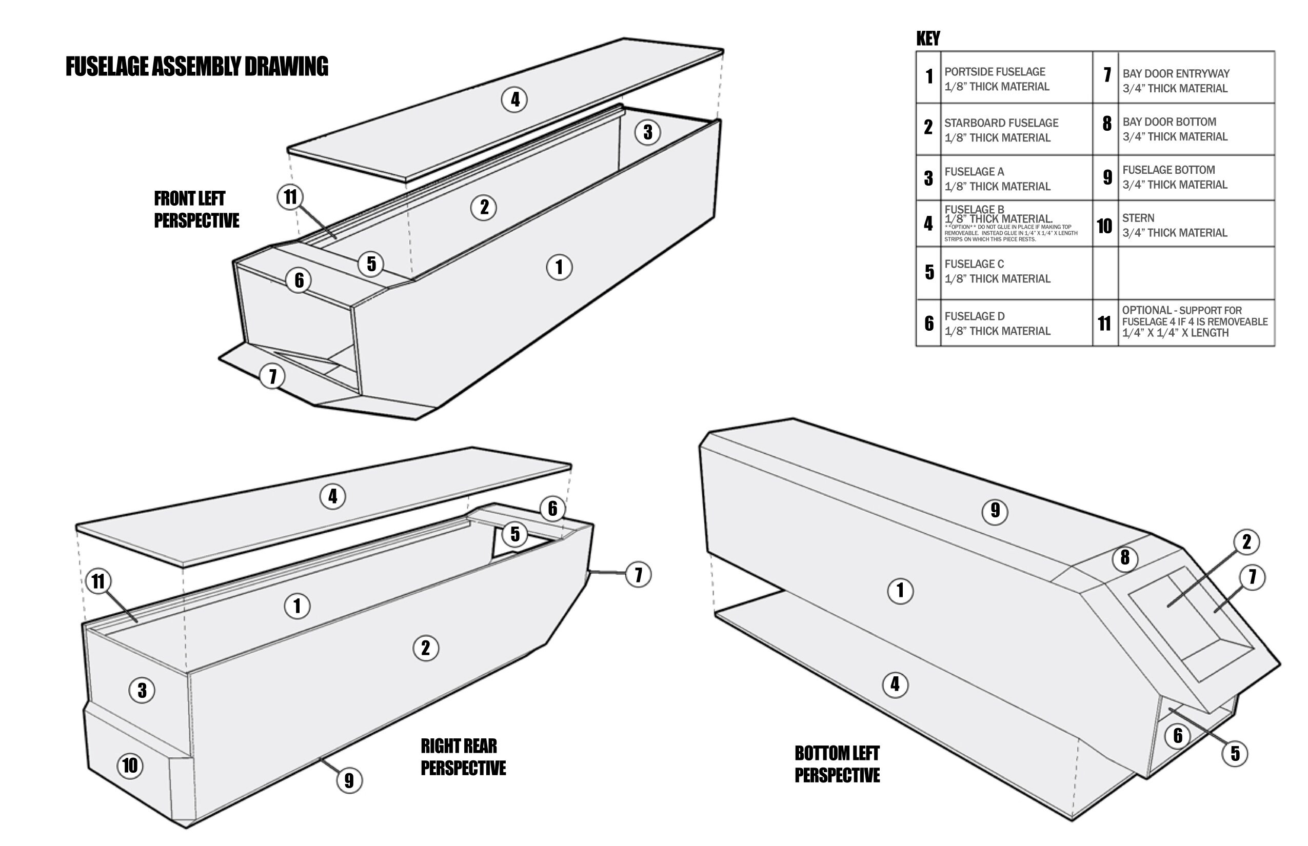 DIY Cargo Shuttle Assembly and Pattern Drawings - Etsy