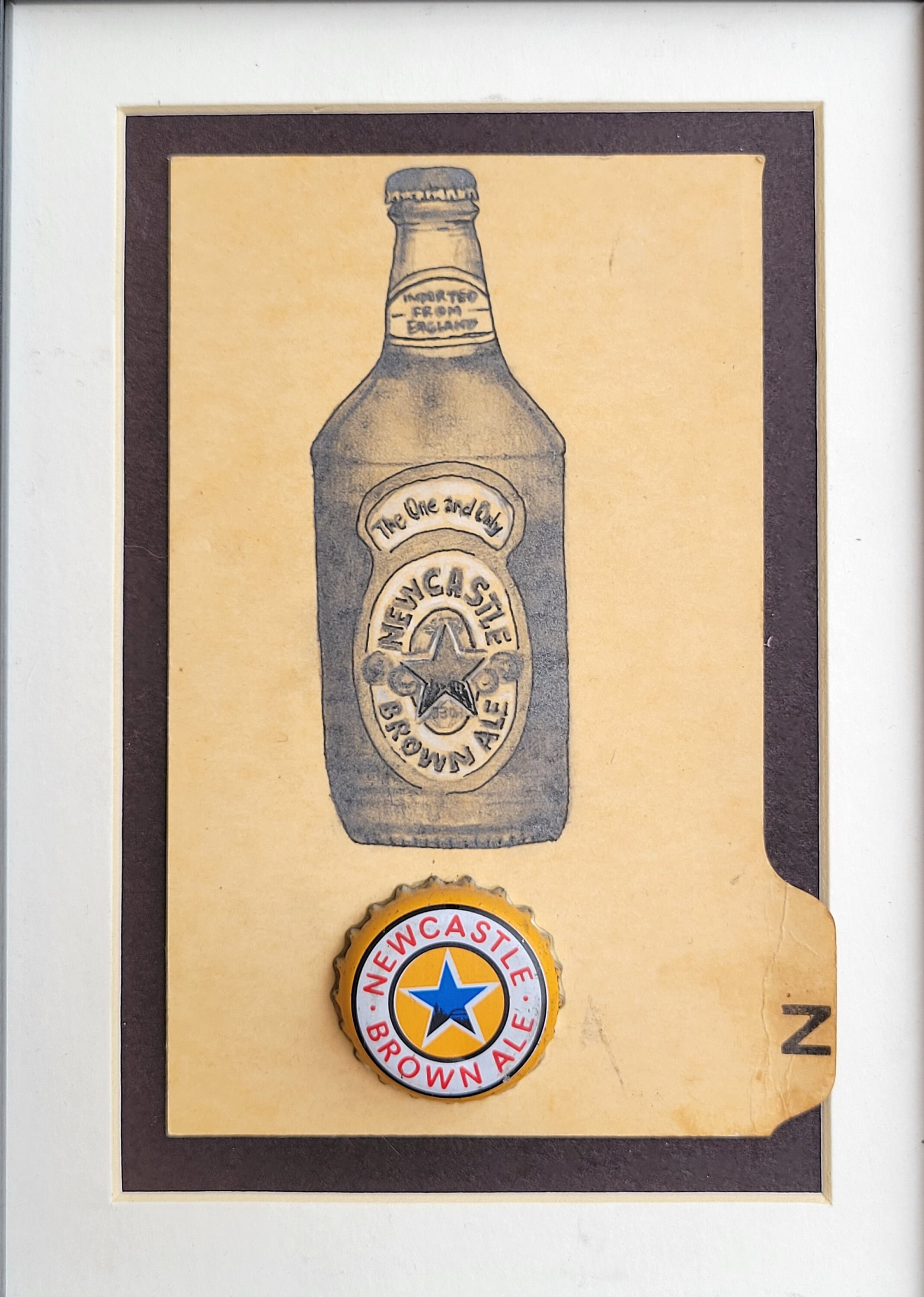 Newcastle Brown Ale . Original Newcastle Artwork . Original Graphite ...