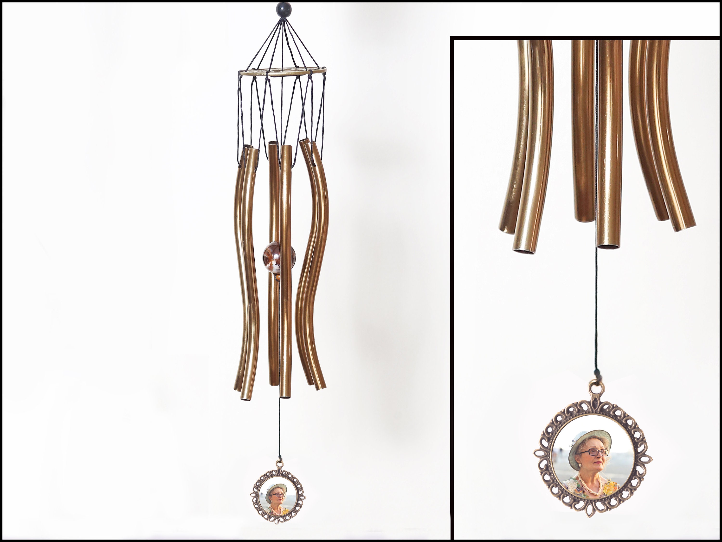 Personalized memorial giftwind chimespersonalized photo | Etsy