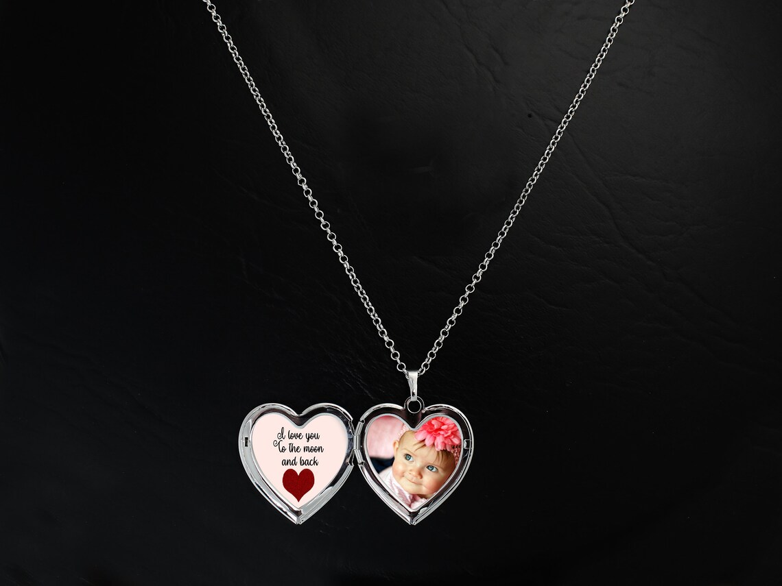 Custom Locket Necklacecustom Photo Necklacesadjustable - Etsy