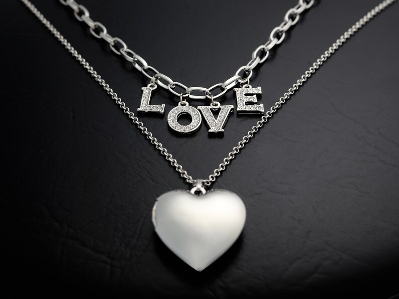 Custom Locket Necklacecustom Photo Necklacesheart - Etsy