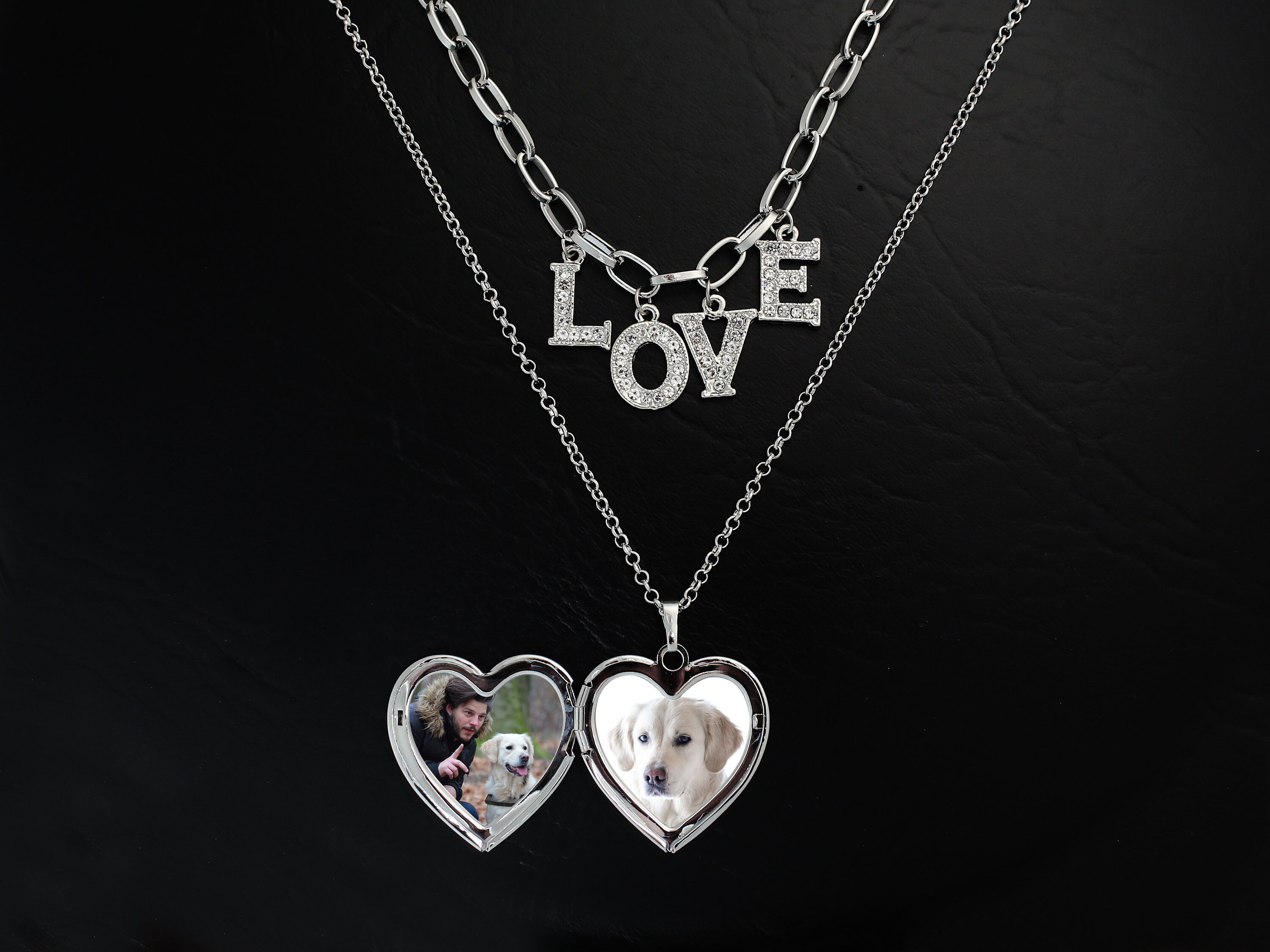 Custom Locket Necklacecustom Photo Necklacesheart - Etsy