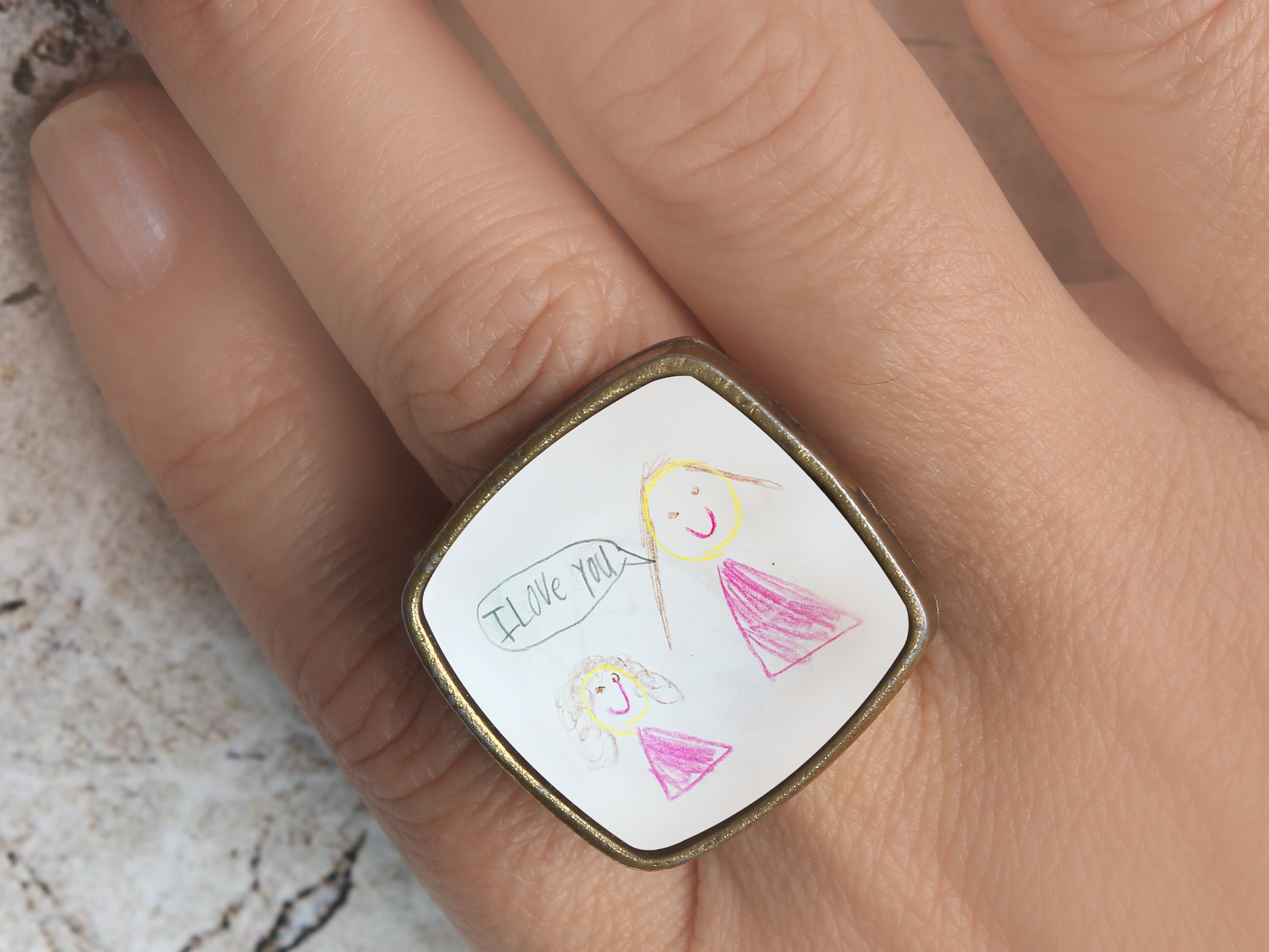 Custom ringpersonalized ringphoto ringpersonalized photo | Etsy