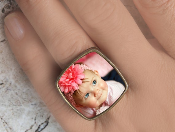 Custom Ringpersonalized Ringphoto Ringpersonalized Photo | Etsy