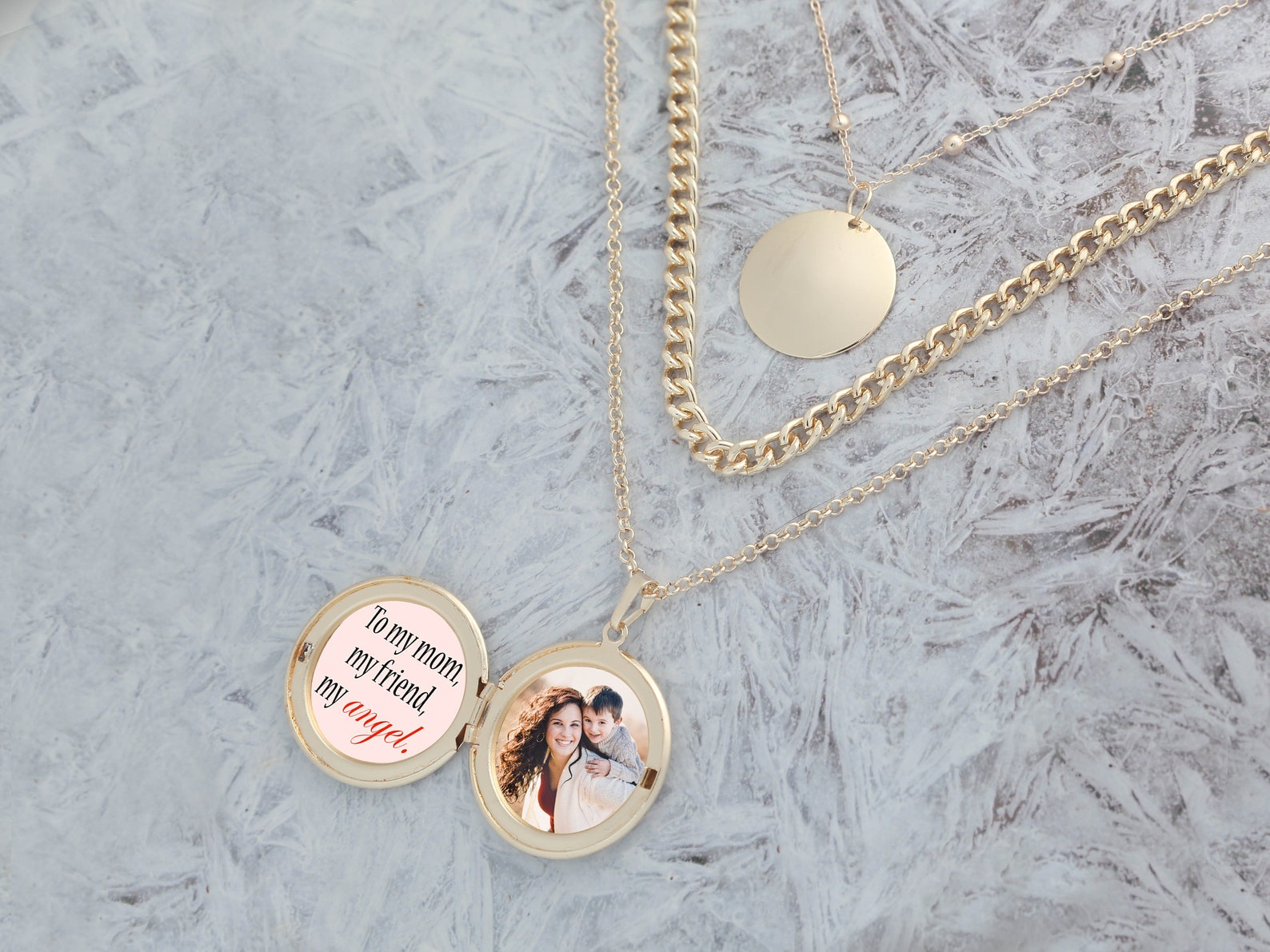 Personalized Locket Necklace,custom Locket Necklace,locket Necklace ...