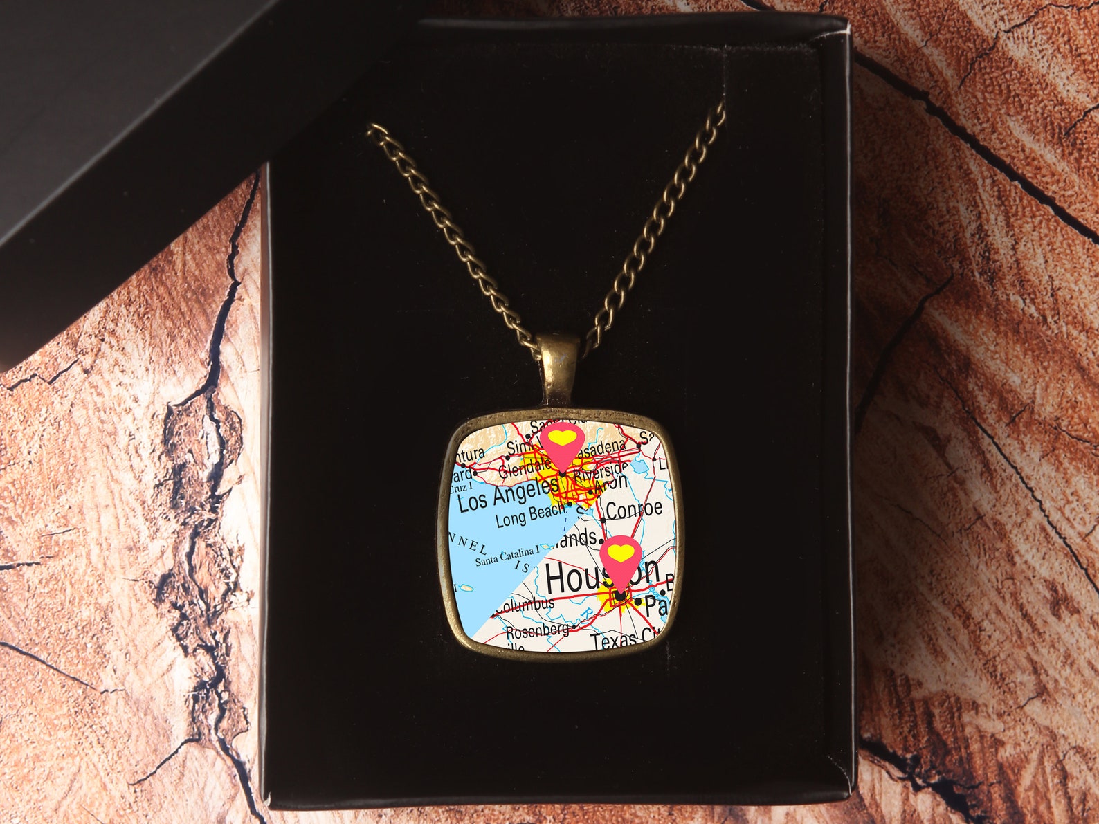 Custom Map Giftmap Necklacemap Giftsmap Gifts | Etsy