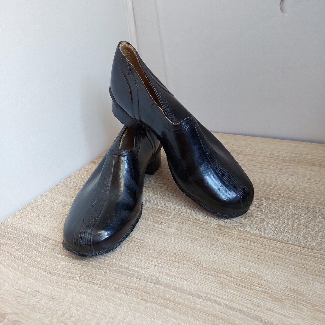 Soviet KALOSHI Rubber Galoshes, Size 36 - Unisex Waterproof 1980 USSR ...