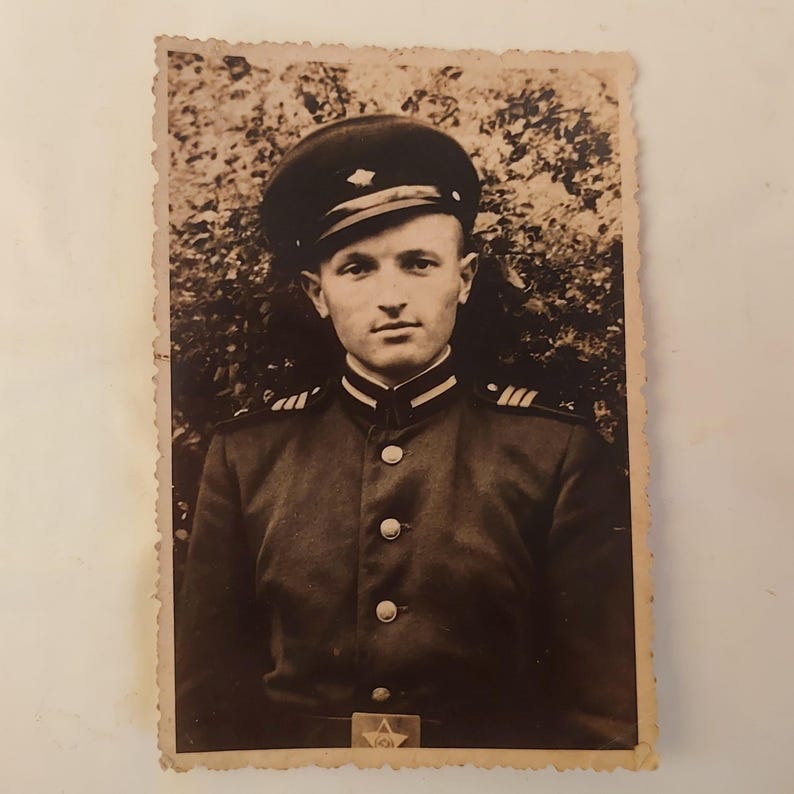 1960s Soviet Soldier Portrait Photos, Original Black White Military ...