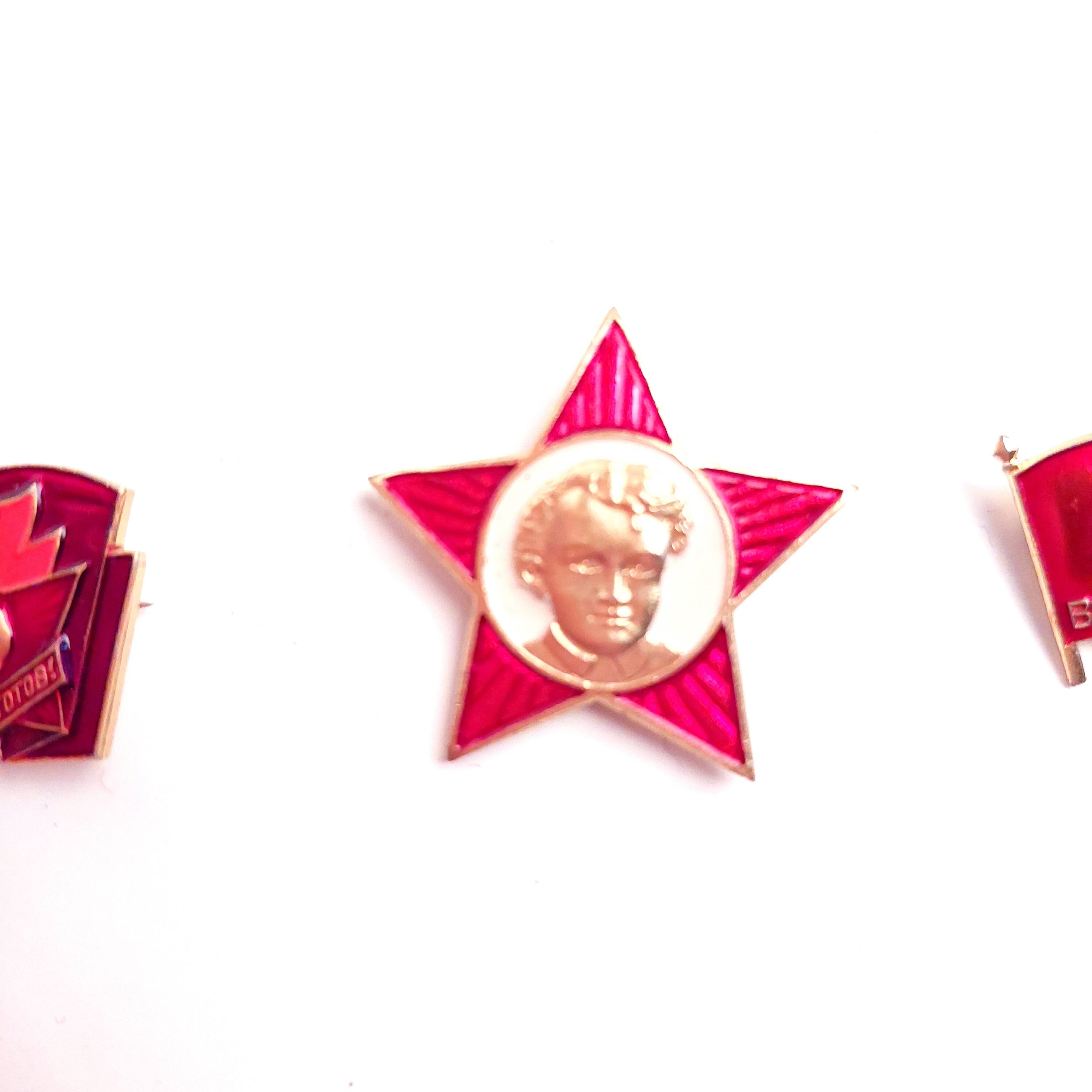 Original Soviet Period Badges of Leninist Communist Propaganda - Etsy