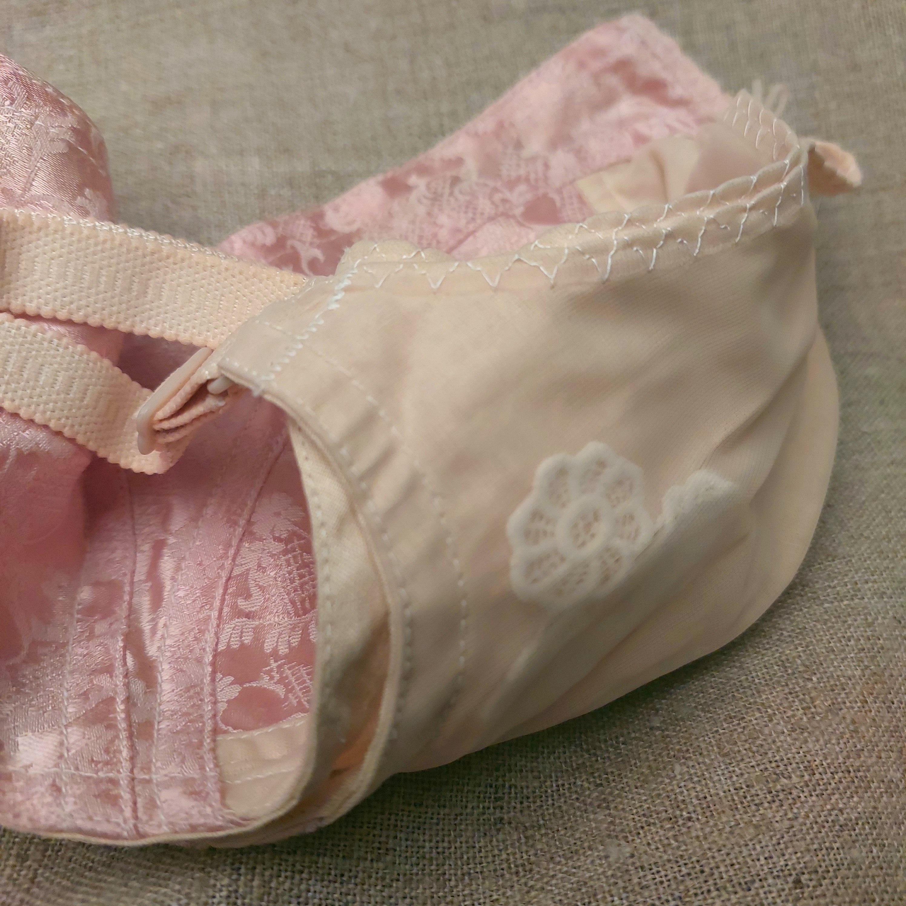 Soviet 1980s Pink Cotton Bra Large Size Handmade Vintage - Etsy