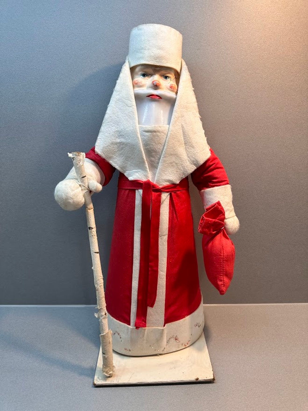 Soviet Santa Claus & Snow Maiden Figurines - Nostalgic Christmas Decor ...