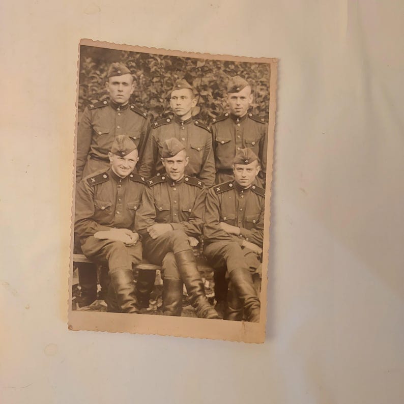 1960s Soviet Soldiers Group Photos, Original Black & White Military ...