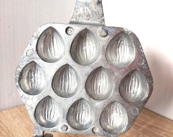Vintage Soviet Aluminum Hazelnut-shaped Baking Mold - 1980s Kitchen ...