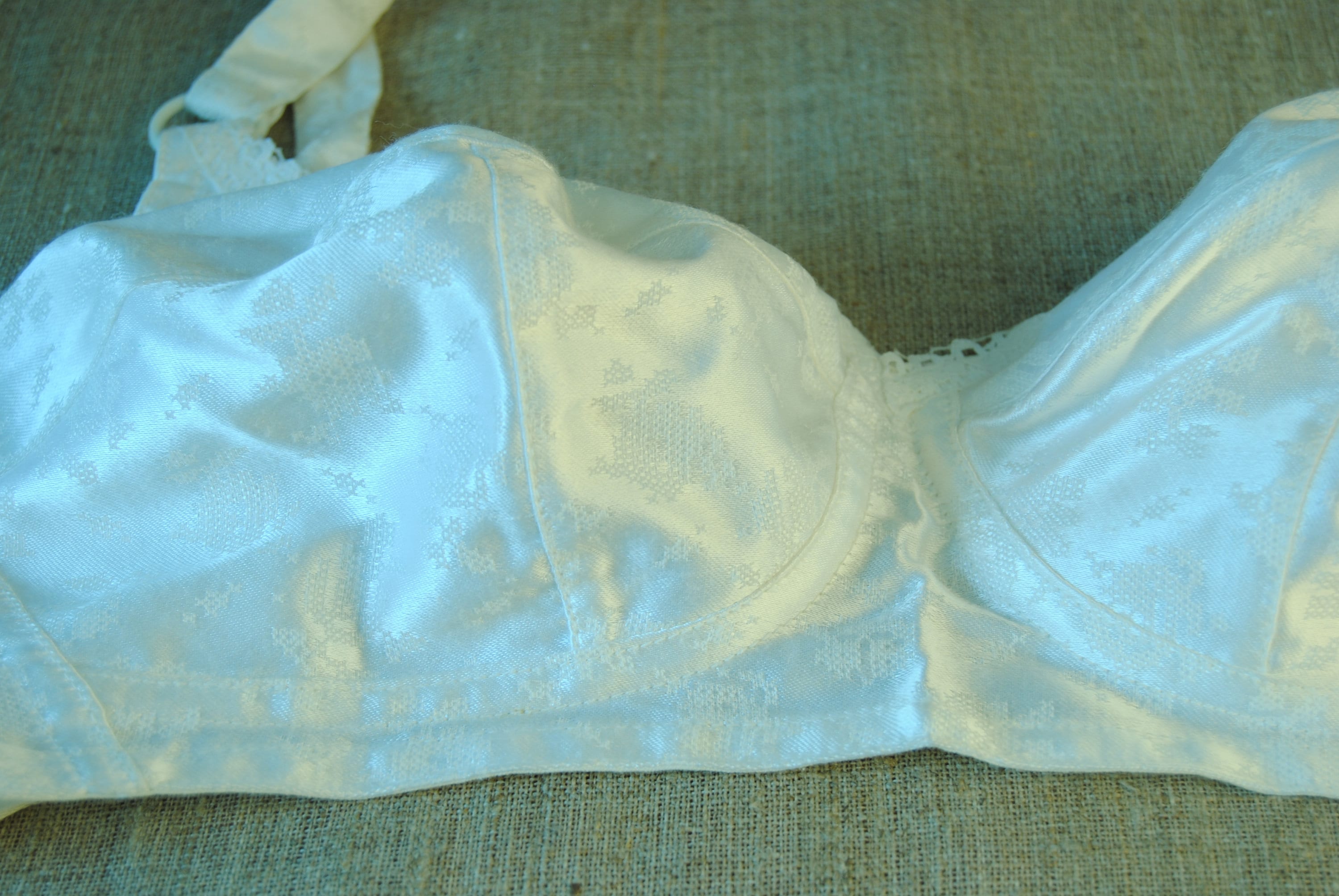 Women's White Cotton Bra of Large Size Sewn by Hand in - Etsy