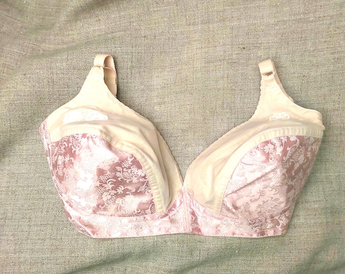Soviet 1980s Pink Cotton Bra Large Size - Handmade Vintage Lingerie - Etsy