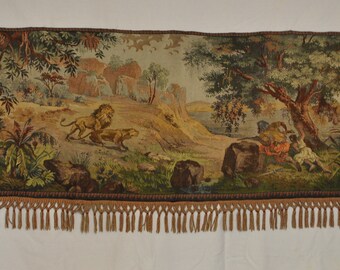 Antique Lion Tapestry - Etsy