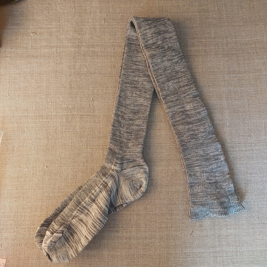 Gray Cotton Stockings Soft Texture, Unused Retro Women's Stockings From ...