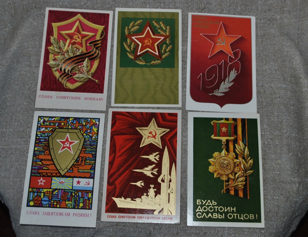 1970 Propaganda Postcards Set of 6 Postcards the Glory of - Etsy