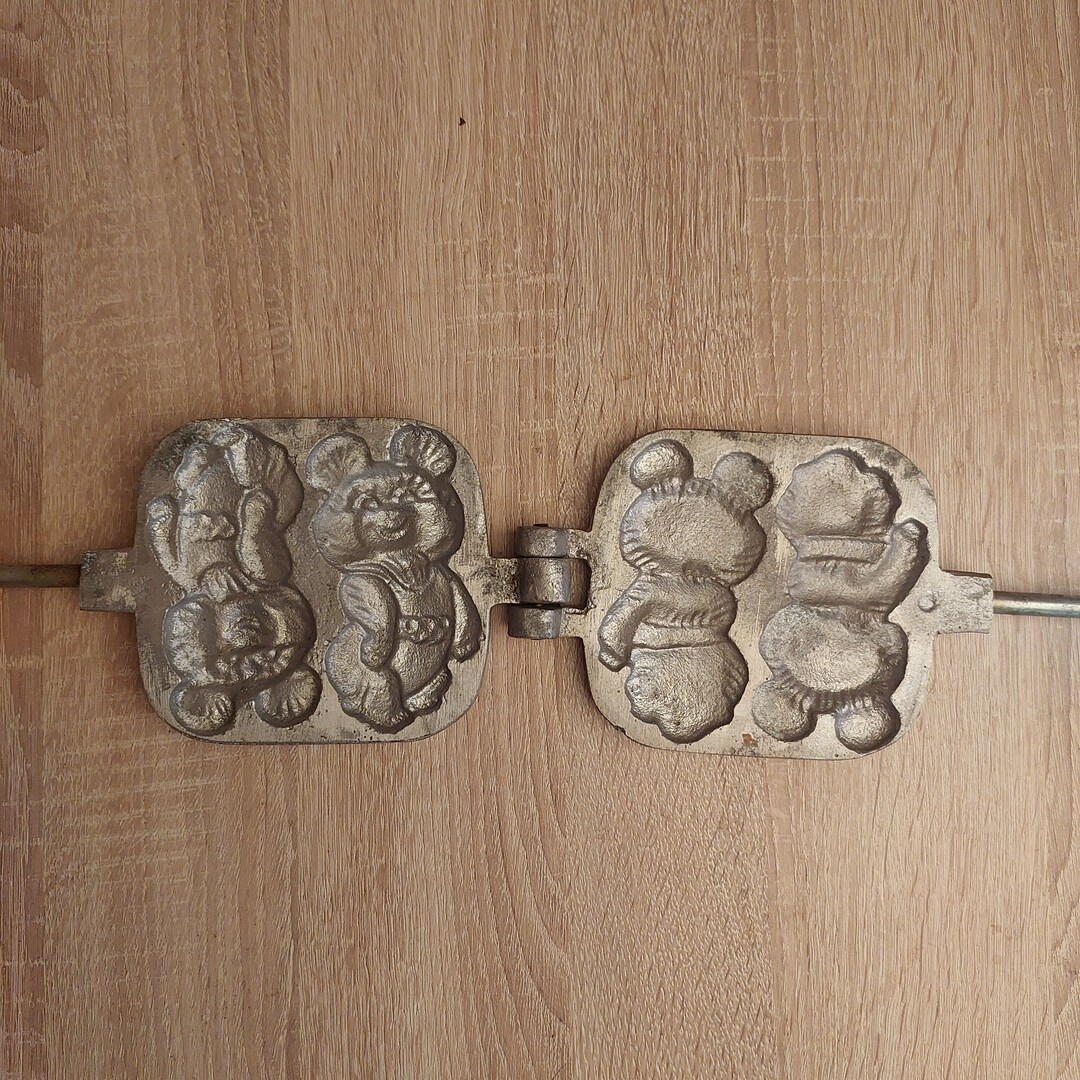 Handcrafted Olympic Bears: Ukrainian Mold for Bear Cookies Aluminum ...