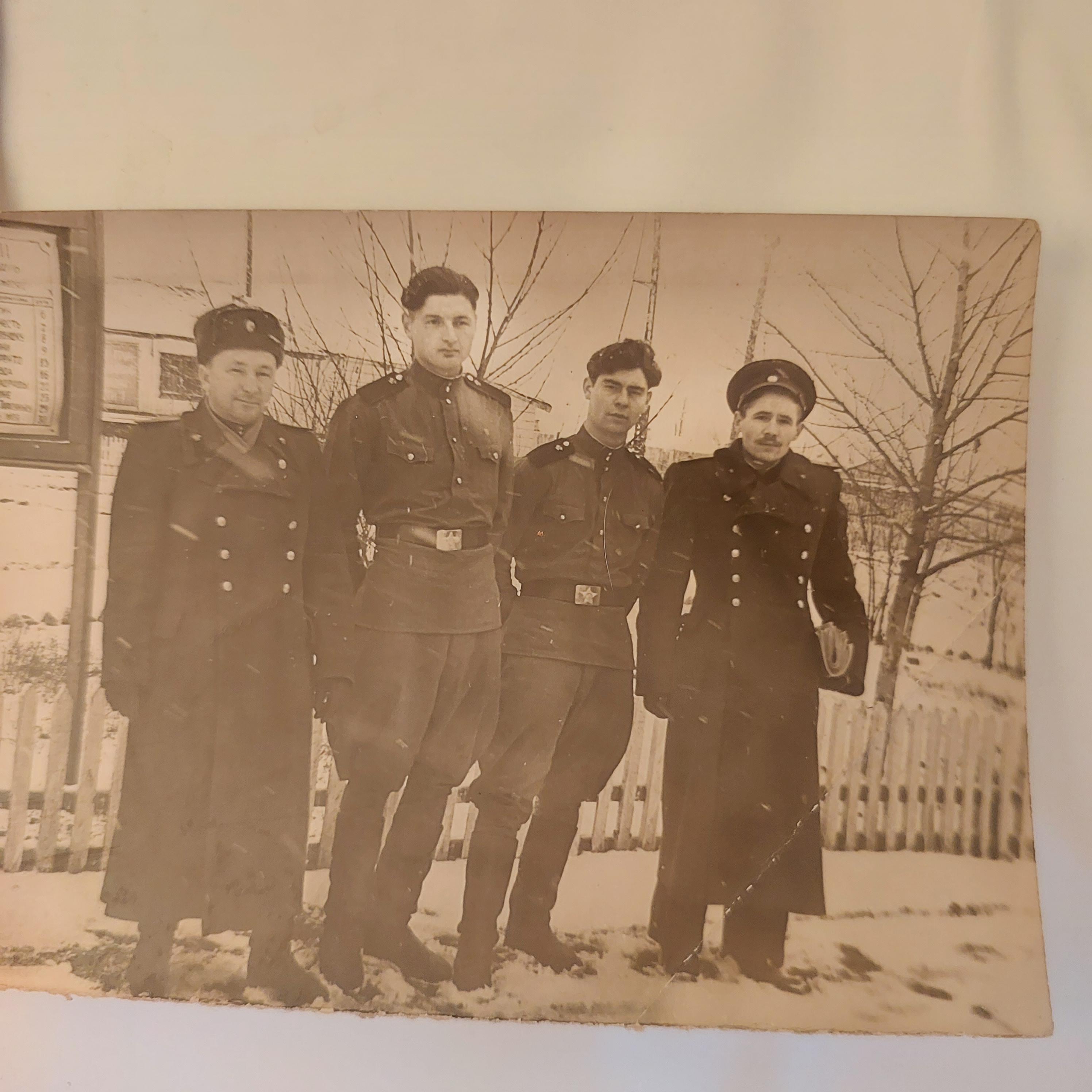1960s Soviet Soldiers Group Photos, Original Black & White Military ...