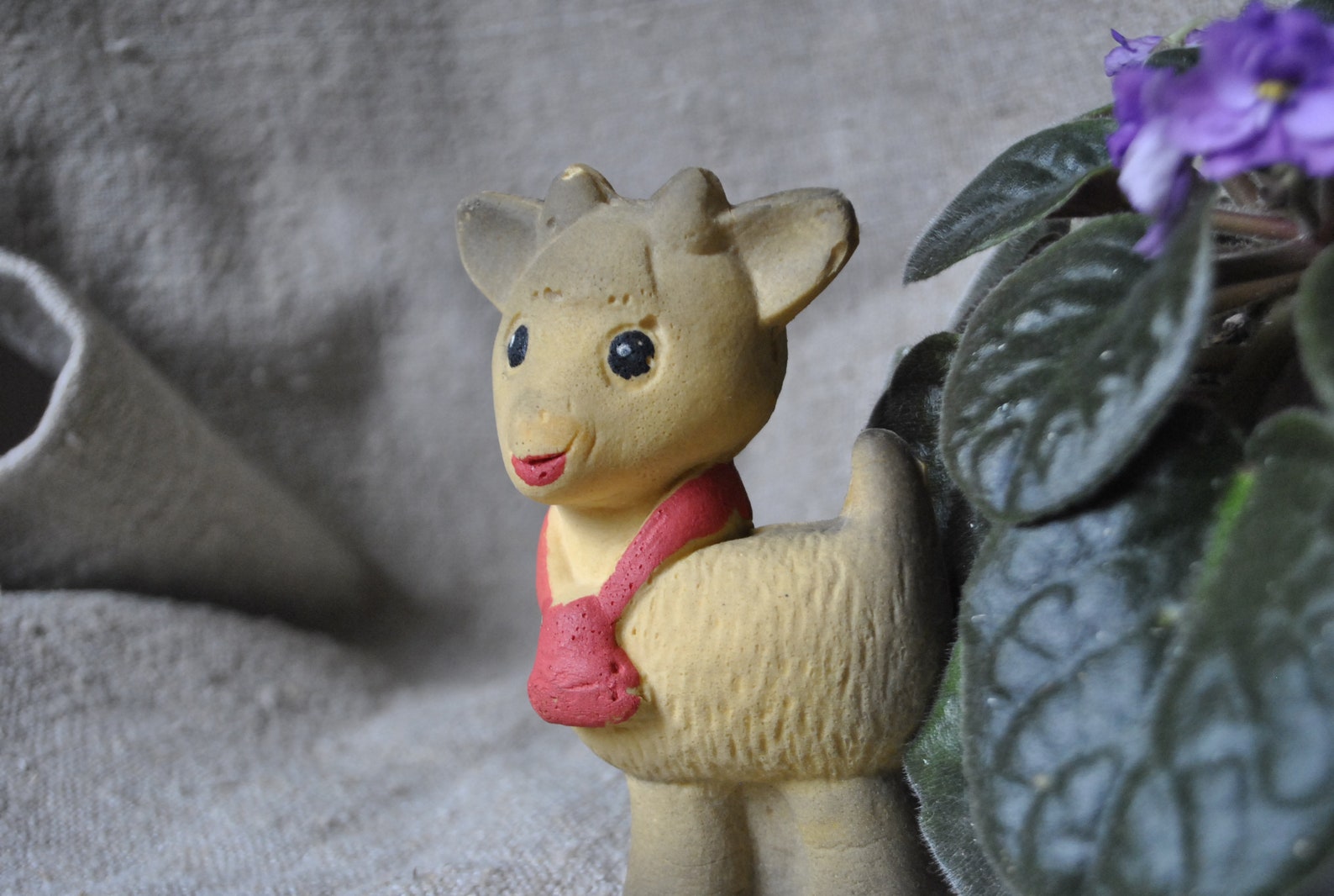 Soviet Little Toy Goat , Foam Rubber Toy, Farmhouse Animal Toddler Toy ...