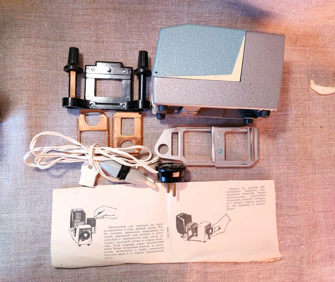 Compact 35mm Slide Projector Etude FED, Retro Diaprojektor USSR 1968 - Etsy
