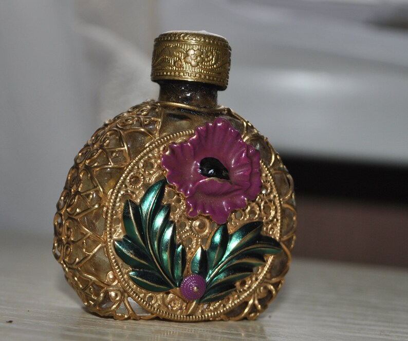 Czech Miniature Dram Perfume Bottle Glass/ authentic Bohemia | Etsy