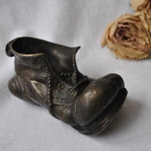 Statuette of Bronze Metal "shoes" Boot ", Ashtray - Old Boot, Bronze ...