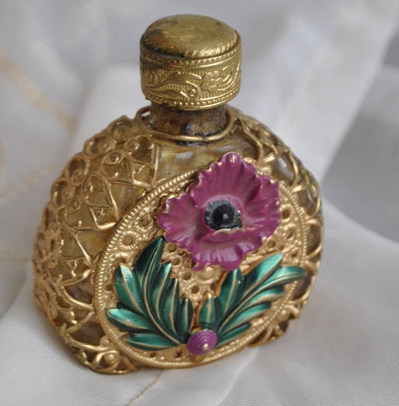 Czech Miniature Dram Perfume Bottle Glass/ authentic Bohemia | Etsy