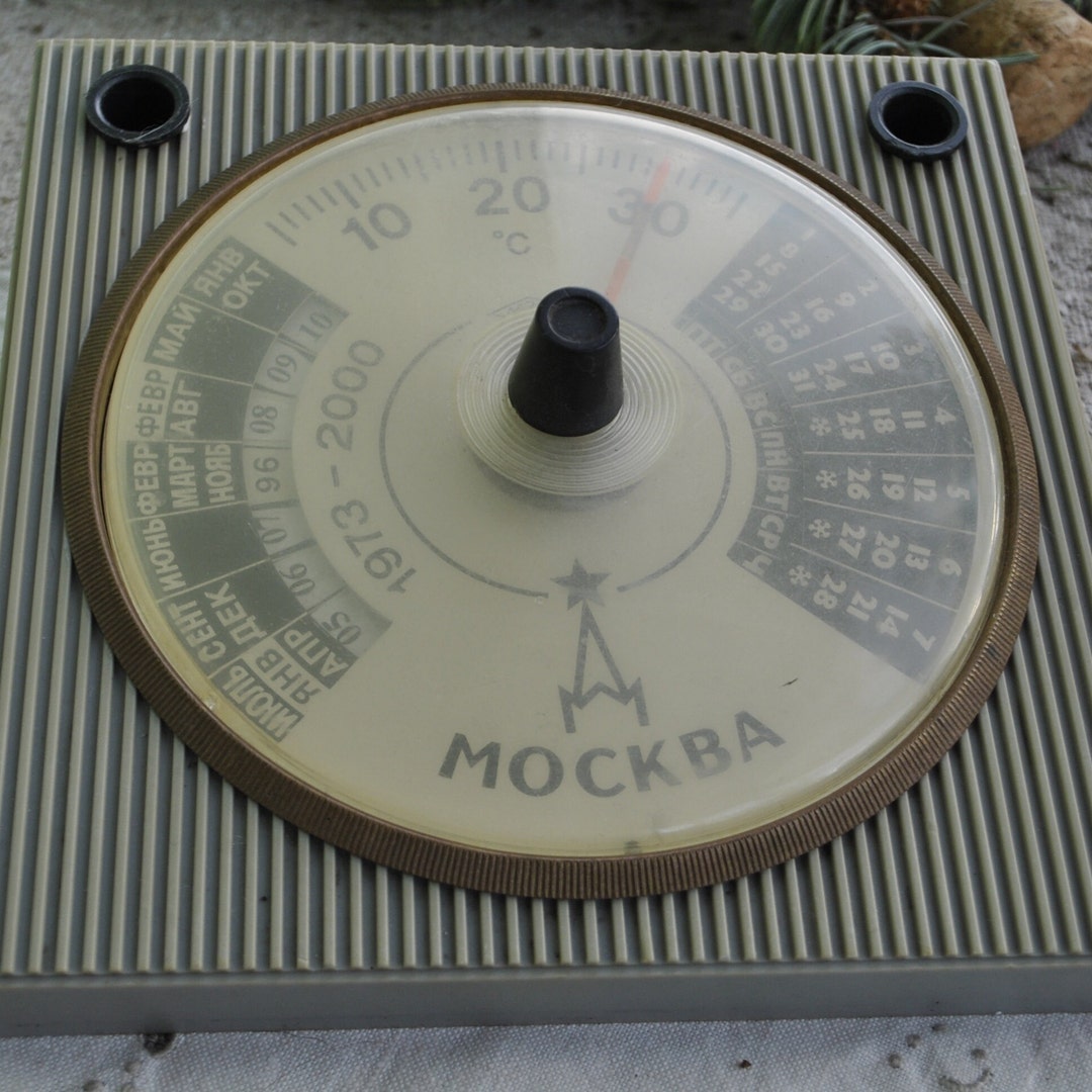 Soviet Moscow Thermometer - Original Desktop Pen Holder - Vintage ...