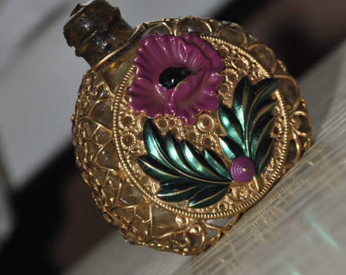 Czech Miniature Dram Perfume Bottle Glass/ Authentic Bohemia Glass ...