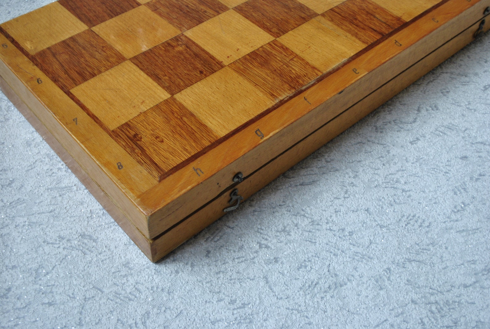 Vintage Wooden Checkerboard made in USSR Mid Century | Etsy