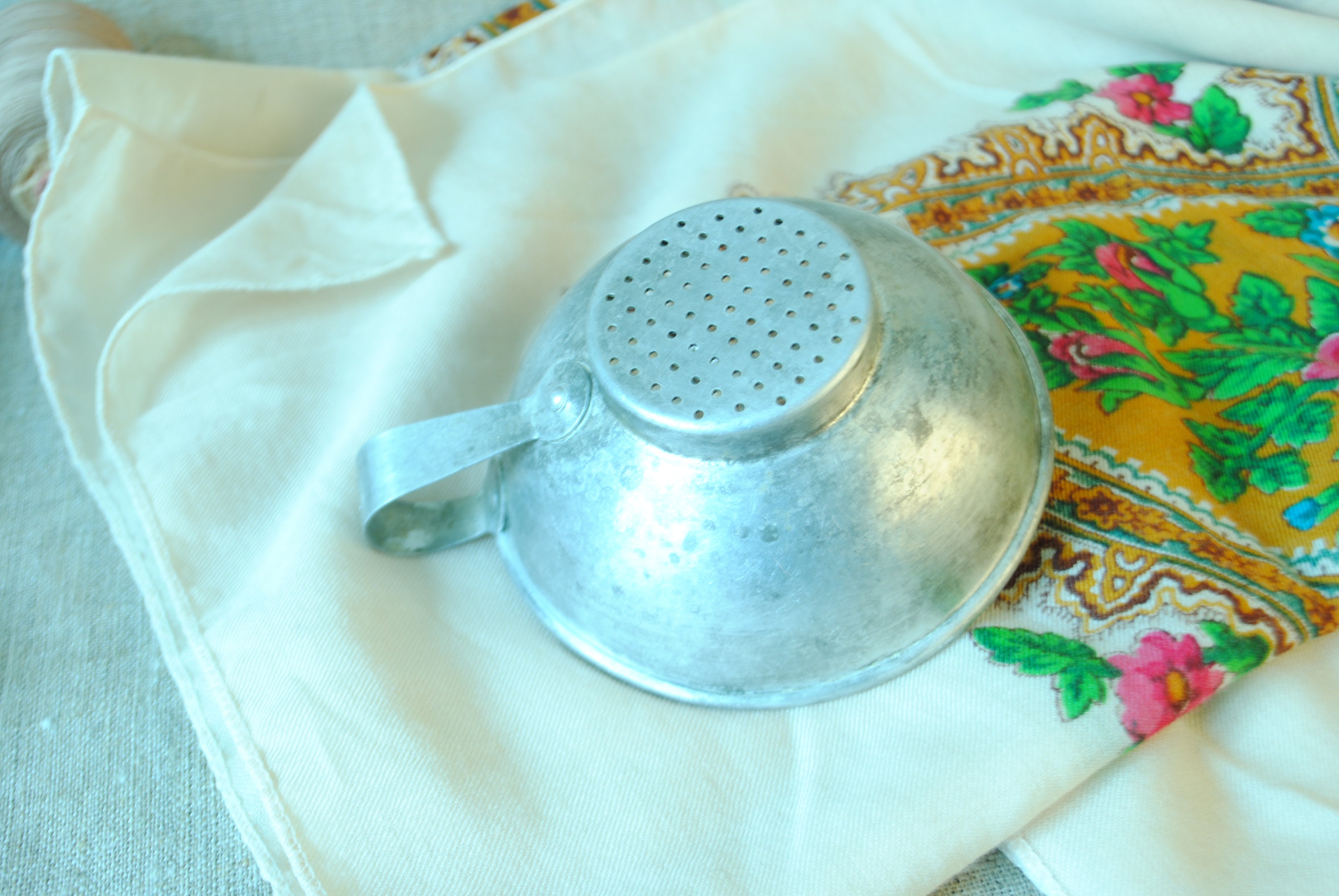 Vintage Aluminum Strainer Colander Century Kitchen Tool - Etsy