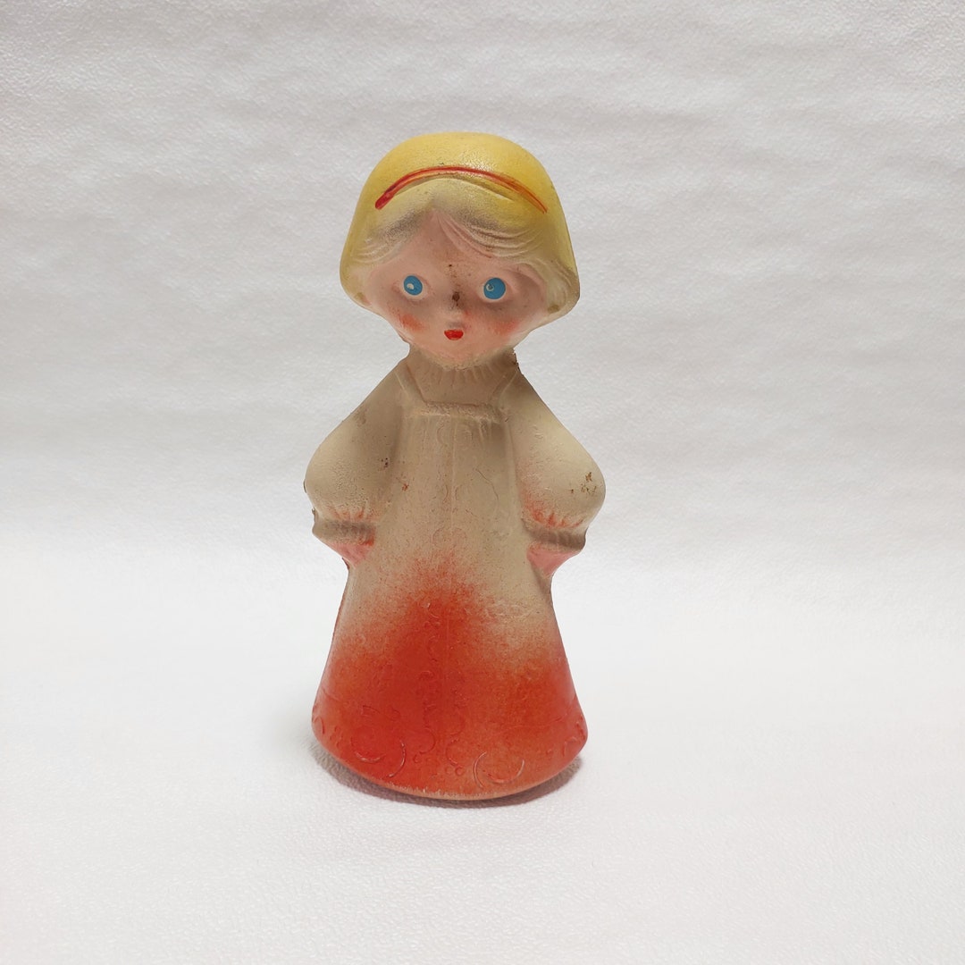 Vintage Soviet Rubber Doll - Alyonushka Rubber Girl Toy - Retro USSR ...