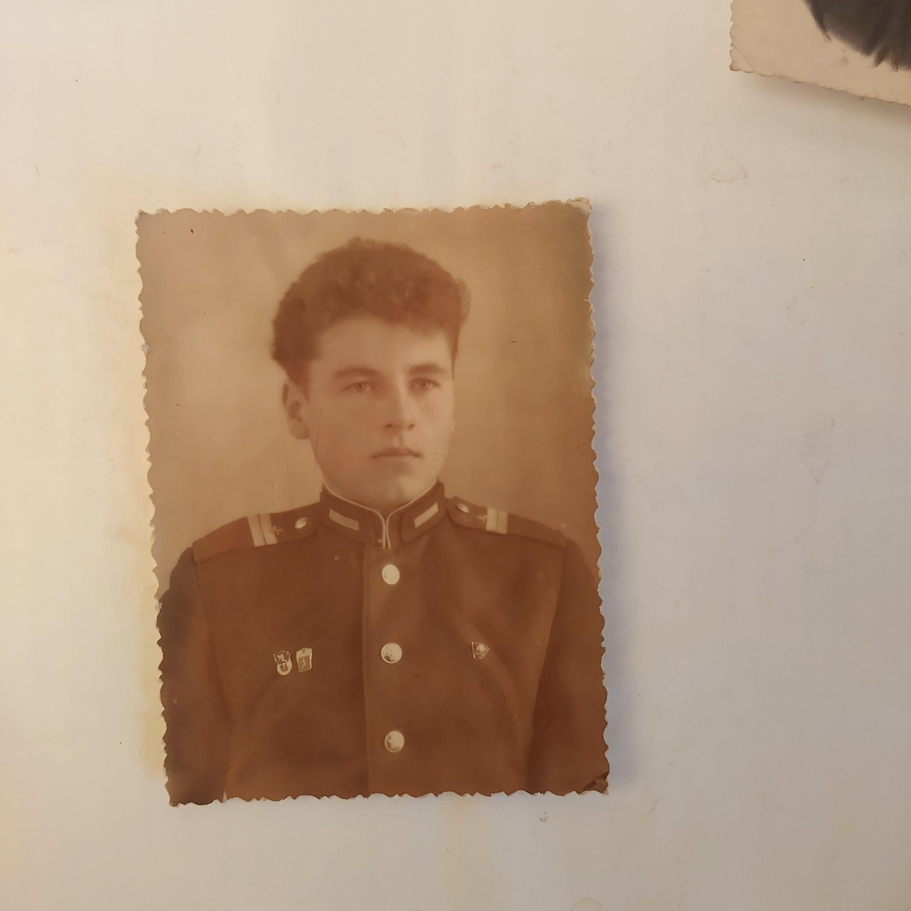 1960s Soviet Soldier Portrait Photos, Original Black White Military ...