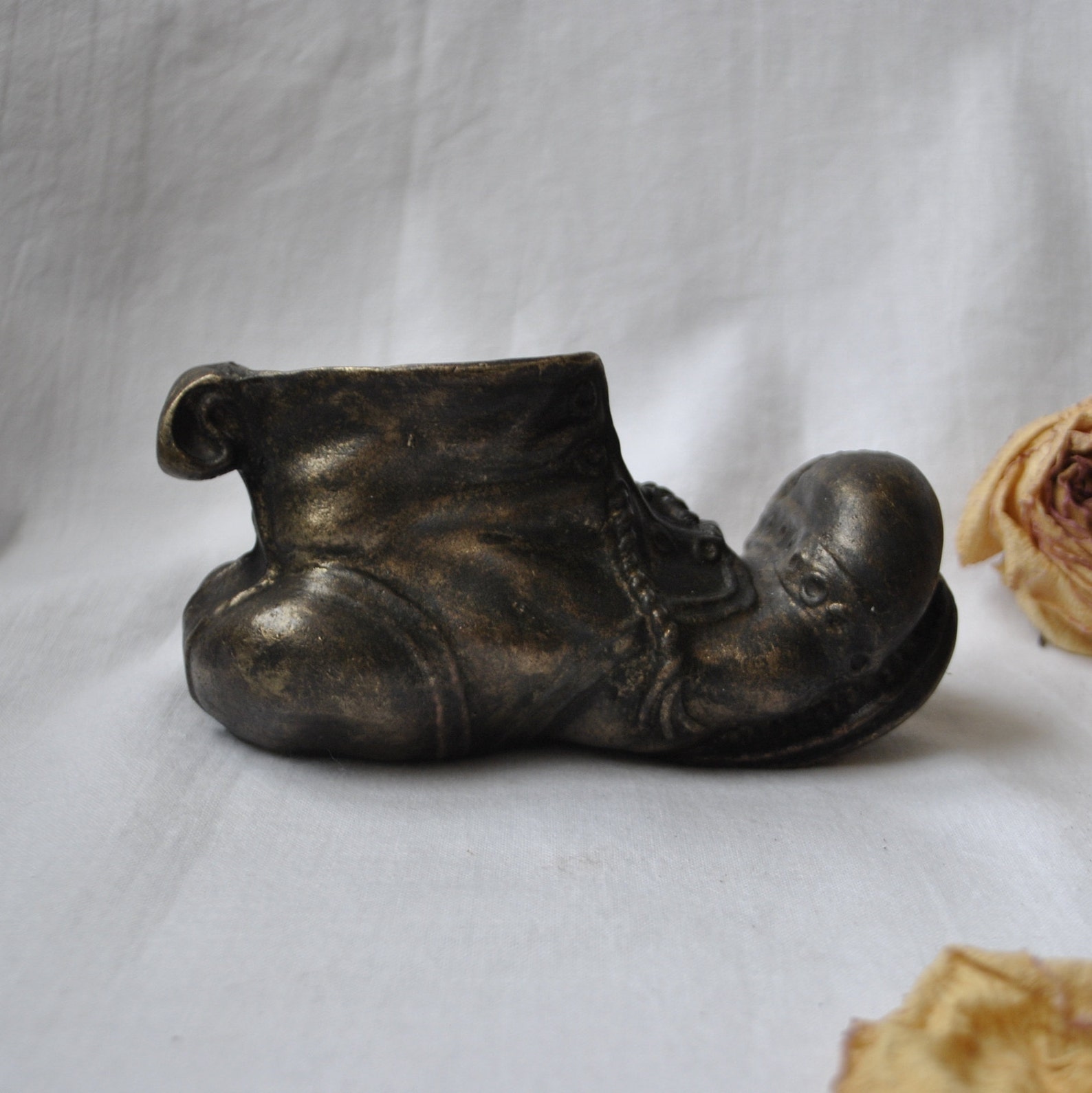 Statuette of Bronze Metal shoes Boot | Etsy