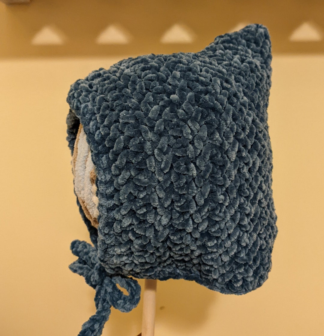 Baby Bonnet, Velvet Bonnet, Gender Neutral Winter Hat, Pixie Hat ...