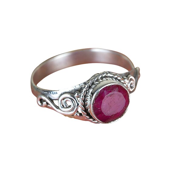 Rubinring Splitterring Edelsteinring Heilkristall | Etsy