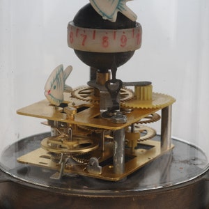 Bronze Enamel Mechanical Clock-mechanical Clock/goldfish/decorative Art ...