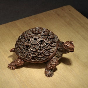 Japanese Bronze Turtle Incense Burner Sculpture/garden Decoration/home ...
