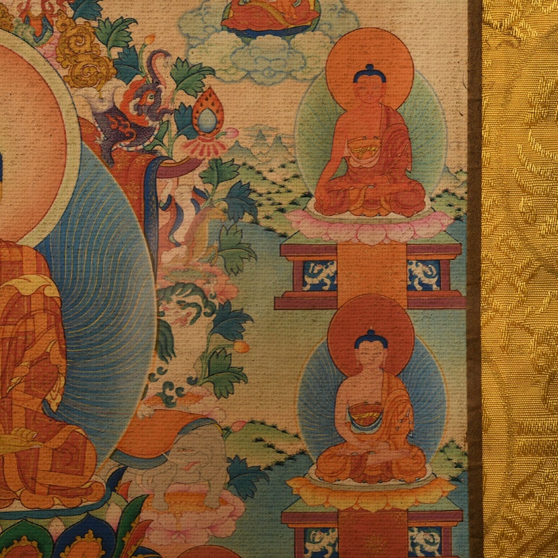 Tibetan Thangka-gautama Buddha,thangka Poster,buddha Painting,home ...