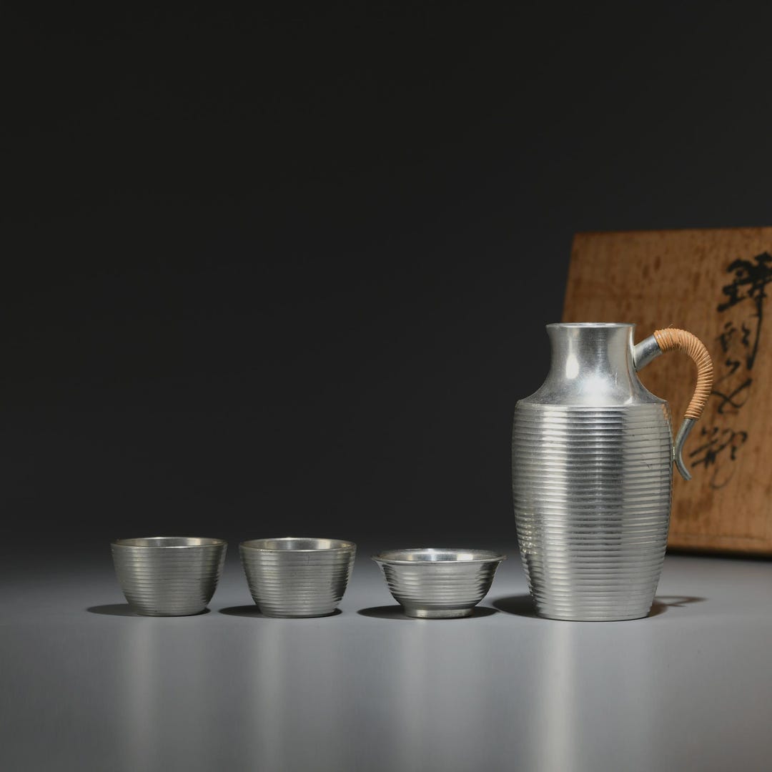 Japanese Showa Tin Hip Flask/kitchen Decoration/home Decoration/art ...
