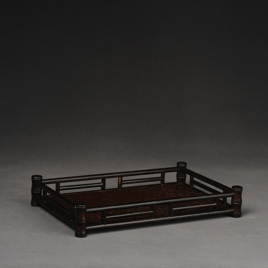 Handmade Japanese Bamboo Tea Tray:woven Flower Vessel,japanese Bamboo ...